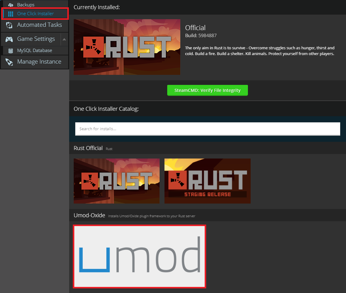 Installing uMod/Oxide to Your Rust Server | Rust | Knowledgebase ... Installing uMod/Oxide to Your Rust Server | Rust | Knowledgebase ...